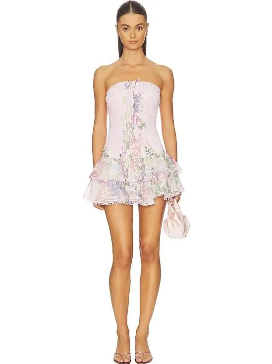 Charo Ruiz Ibiza Short Dress - Pink Botanic