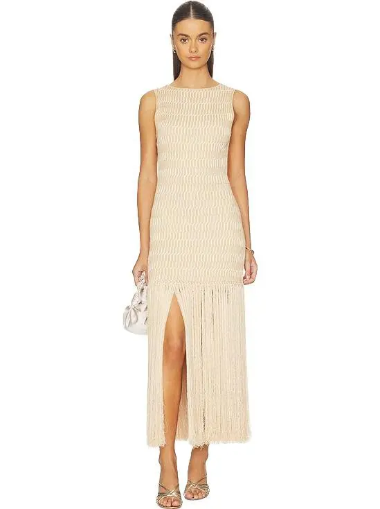 Devon Windsor Leiza Knit Dress - Cashew