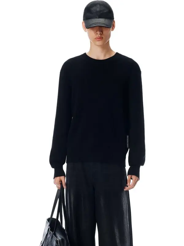 Alexander Wang Wool Crewneck Pullover - Black