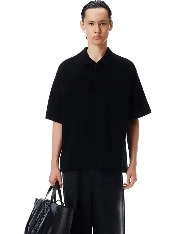 Alexander Wang Wool Polo Shirt - Black