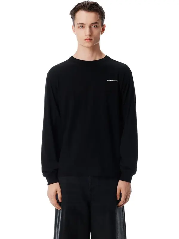 Alexander Wang Long Sleeve Tee - Black