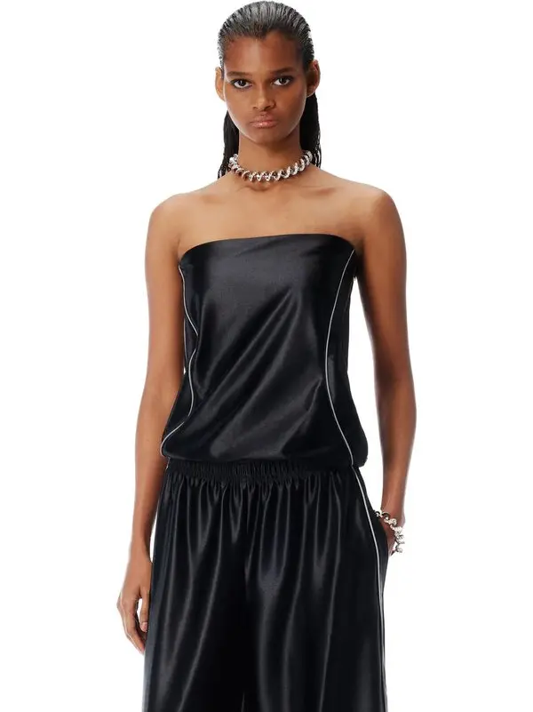 Alexander Wang Strapless Bubble Top - Black