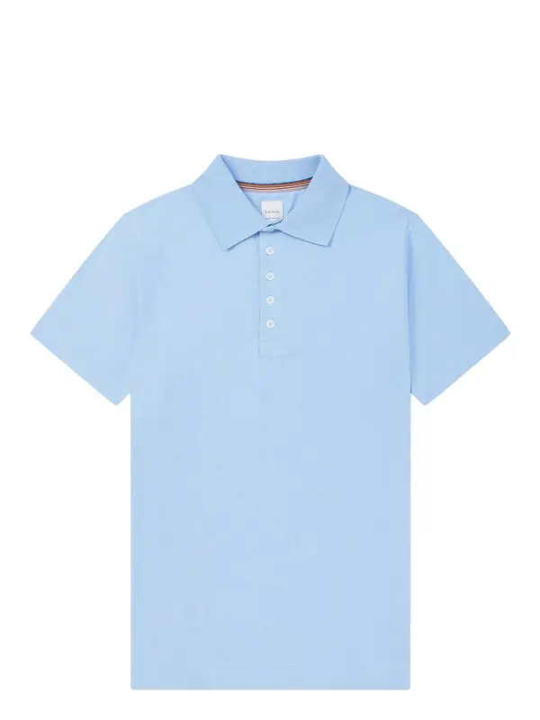 Paul Smith Cotton Polo Shirt - Blue