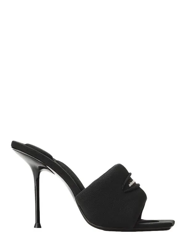 Alexander Wang Julie Slash Knit Mule Sandal - Black