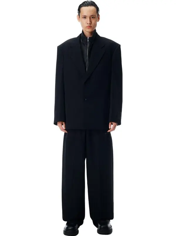Alexander Wang Blazer In Wool Oversized - Black