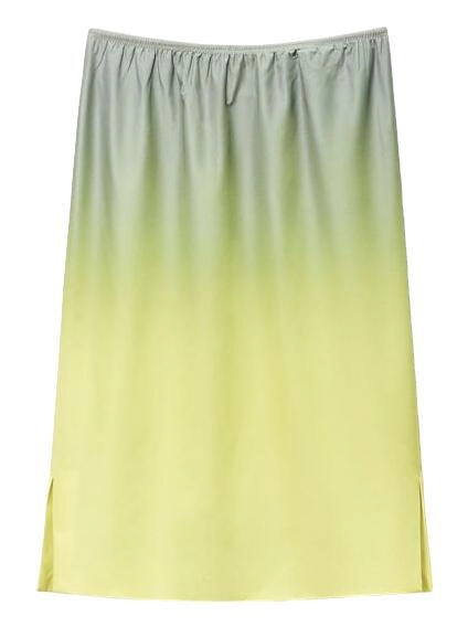 Alexander Wang Reflective Midi Skirt - Silver/yellow