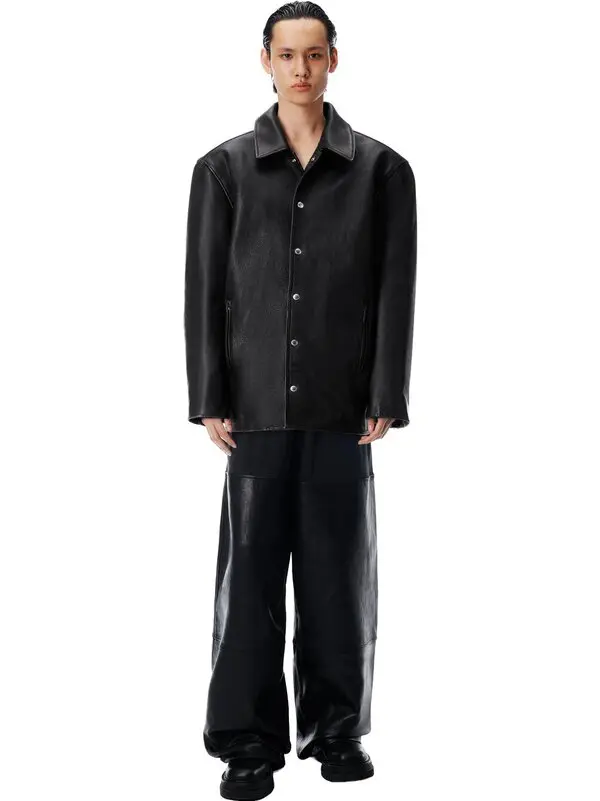 Alexander Wang Snap Front Moto Jacket - Black