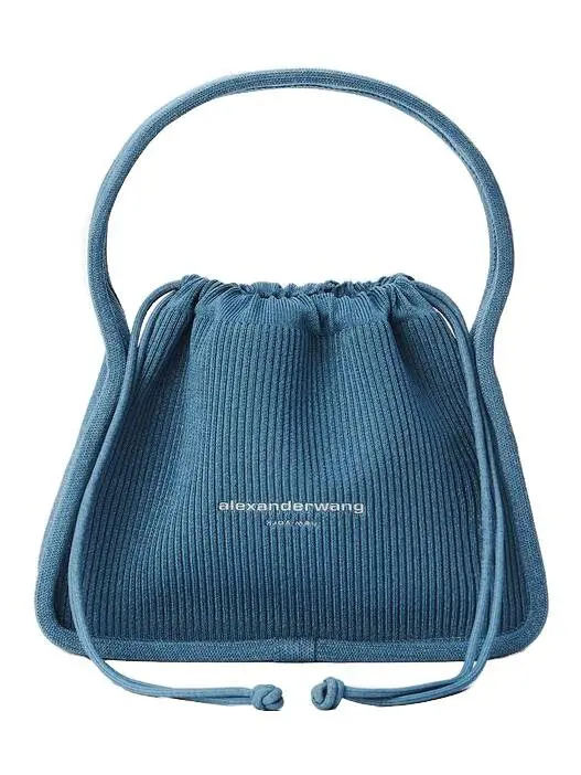 Alexander Wang Reflective Knit Ryan Small Bag - Reflective Blue