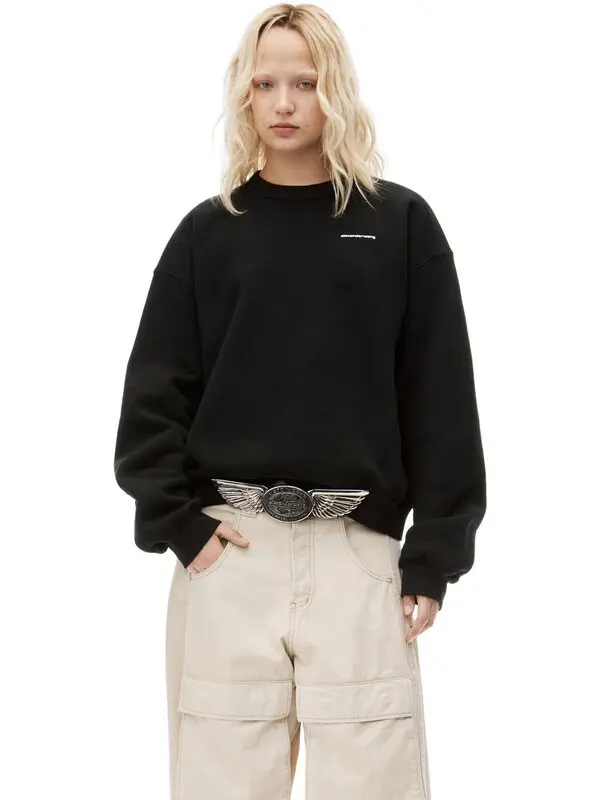 Alexander Wang Dense Fleece Sweatshirt - Black