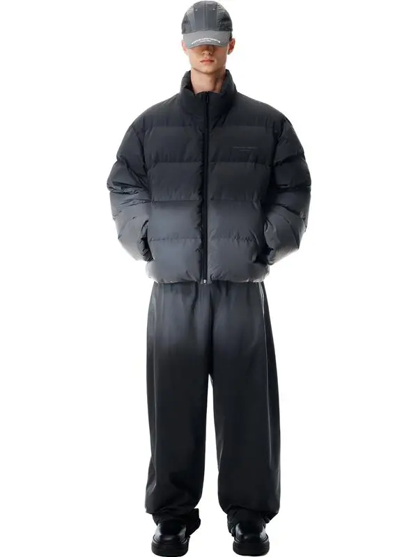 Alexander Wang Reflective Gradient Puffer - Silver/black