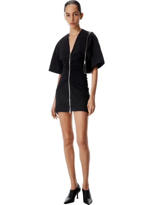 Alexander Wang Zipper T-shirt Dress - Black