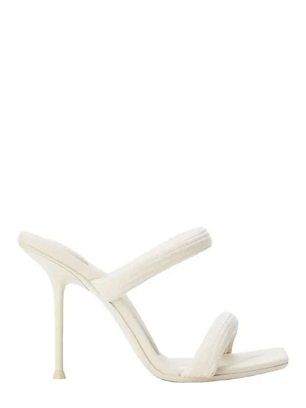 Alexander Wang Julie Webbing Sandal 105mm - Vanilla