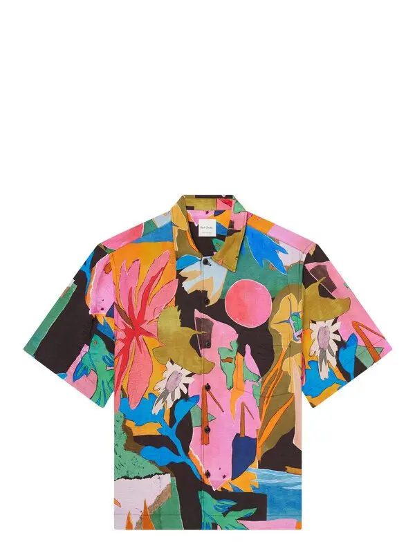 Paul Smith Printed Voile Shirt - Multi