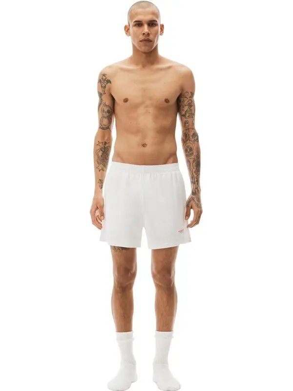 Alexander Wang Short In Heavy Cotton Jersey - White