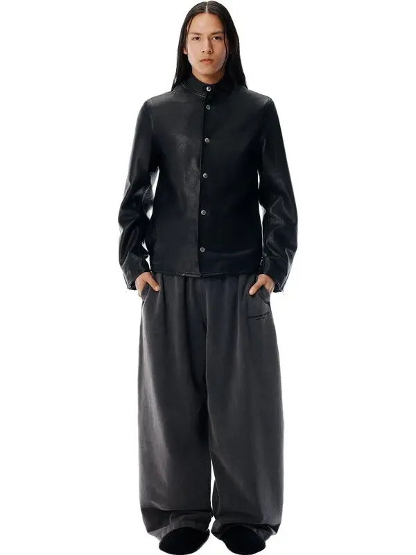 Alexander Wang Organic Terry Oversized Sweatpant - Washed Asphalt