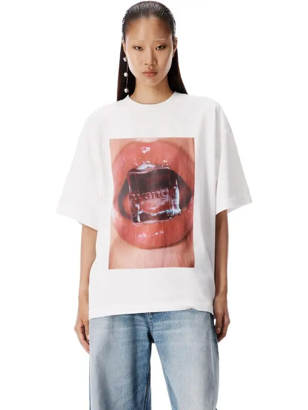 Alexander Wang Cube Oversized Tee - Vintage White