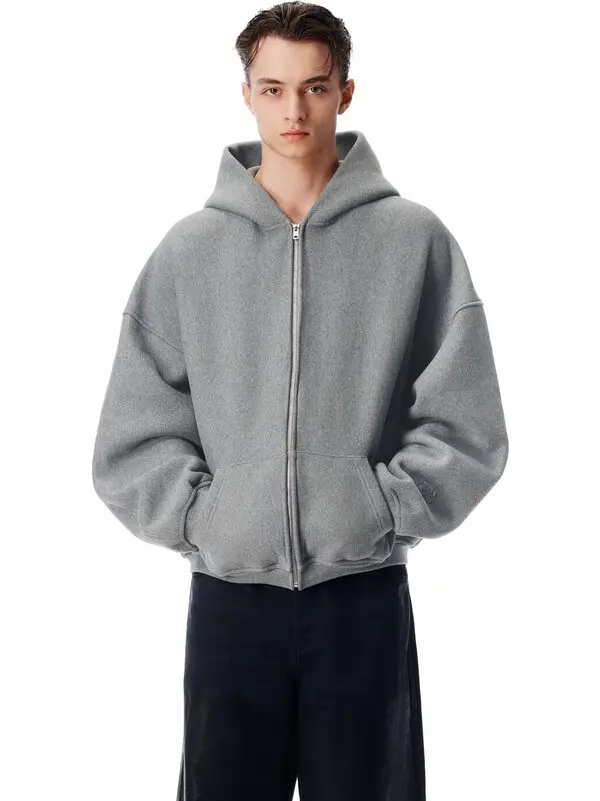 Alexander Wang Star Zip-up Hoodie - Sidewalk