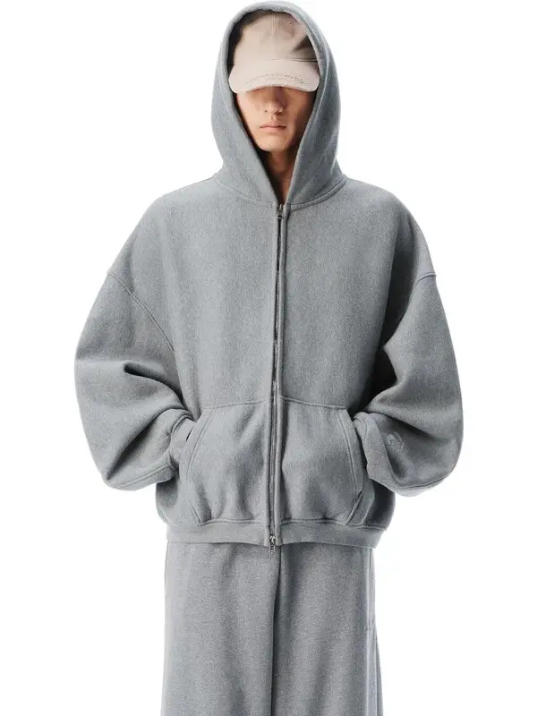 Alexander Wang Star Zip-up Hoodie - Sidewalk