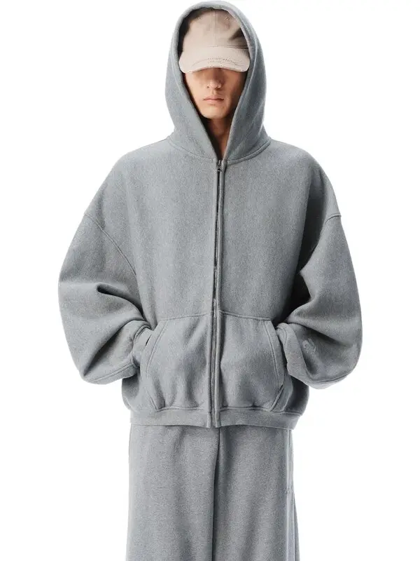 Alexander Wang Star Zip-up Hoodie - Sidewalk