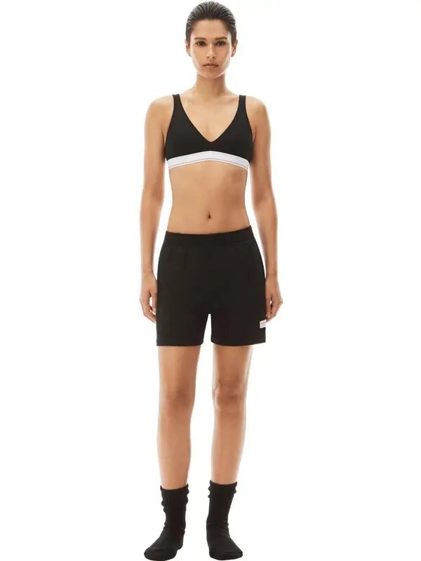 Alexander Wang Cotton Relaxed-fit Short - Black