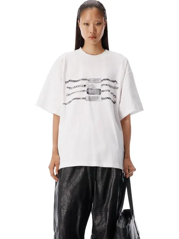 Alexander Wang Oversized Graphic Tee - White