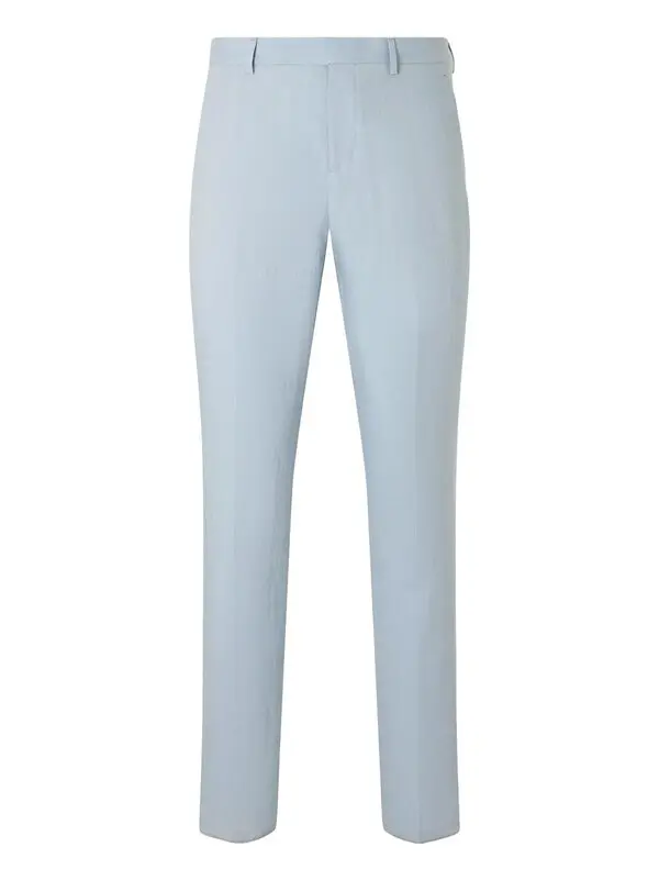 Paul Smith Slim-fit Tapered Linen Suit Trousers - Blue