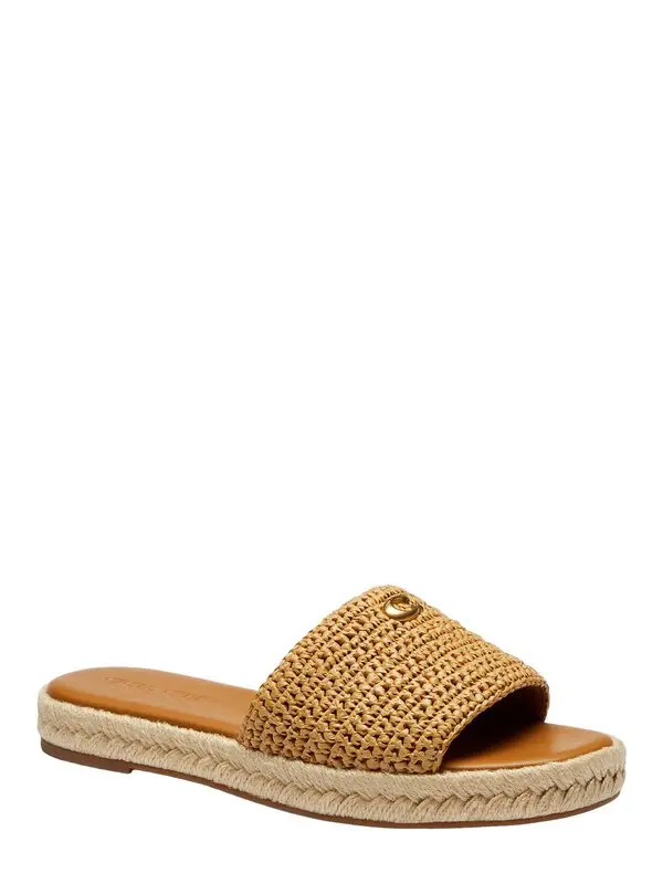 COACH Holly Espadrille Sandal - Natural