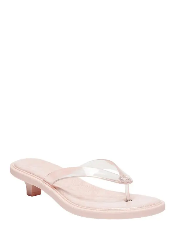 COACH Jelly Thong Sandal In Signature - Candy Pink