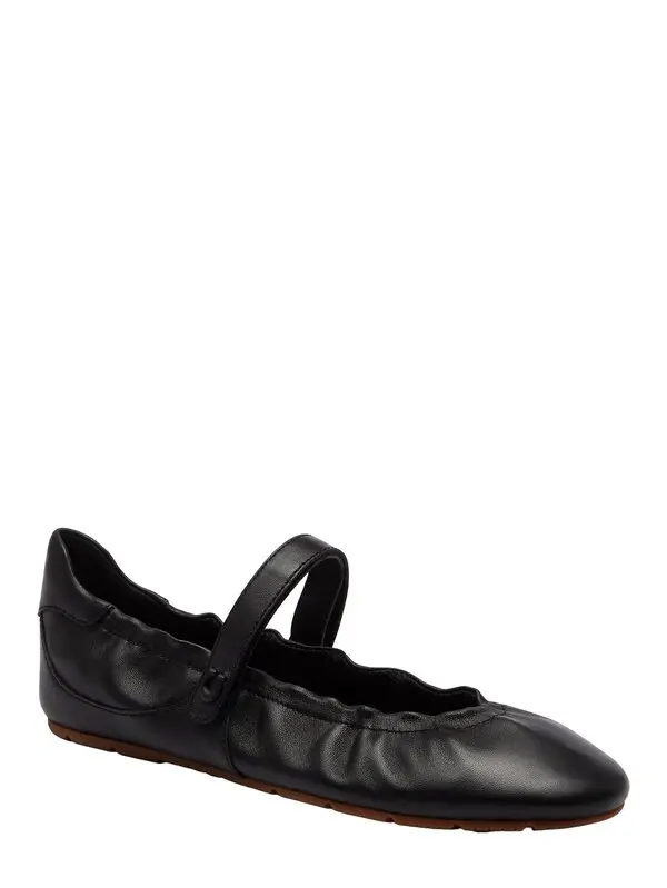 COACH Mary Jane Leather Sneakers - Black