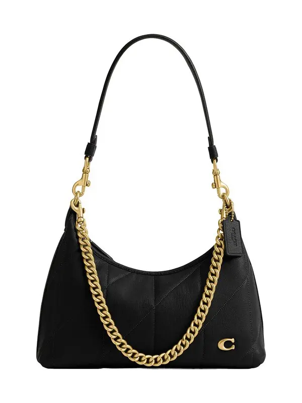 COACH Juliet Shoulder Bag 25 With Quilting - Brass/black