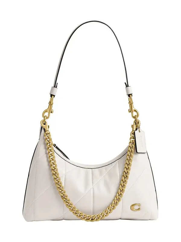 COACH Juliet Shoulder Bag 25 With Quilting - Brass/chalk