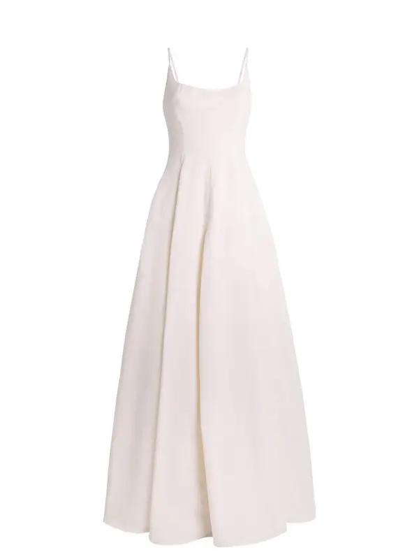 Staud Cotton-blend Joy Maxi Dress - Ivory