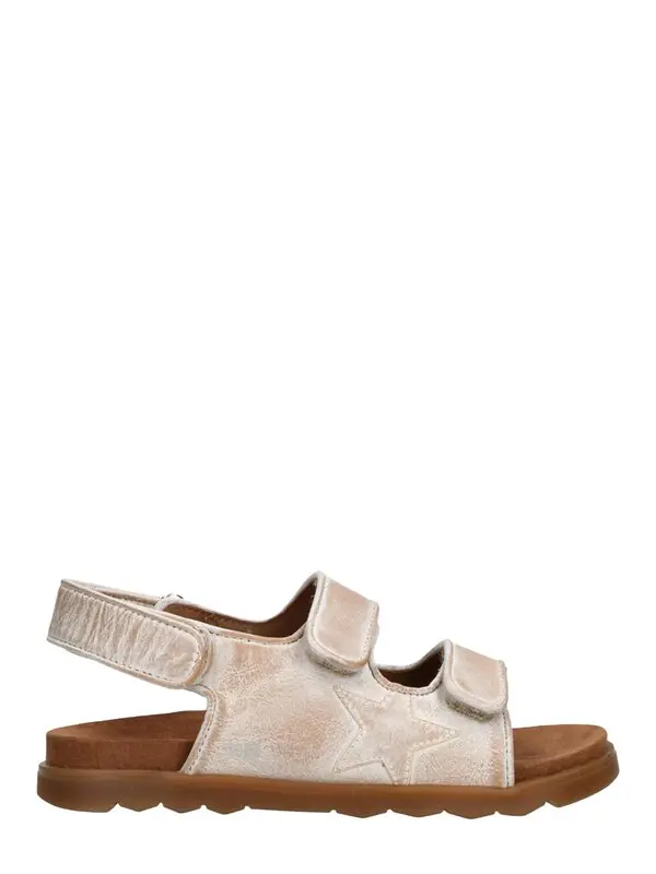 GOLDEN GOOSE Leather Sporty Sandals - Beige