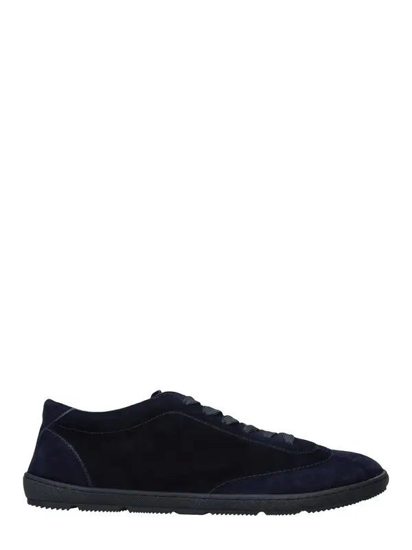 Brunello Cucinelli Suede Low-top Sneakers - Navy