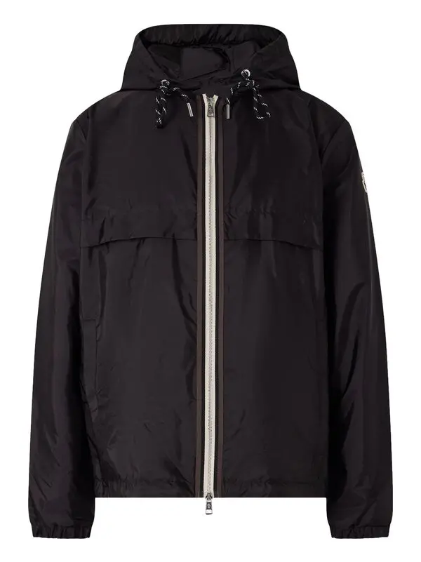 Moncler Logo-appliquéd Shell Hooded Jacket - Black