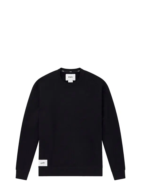 WTAPS Sign-yd Cotton-jersey Sweatshirt - Black