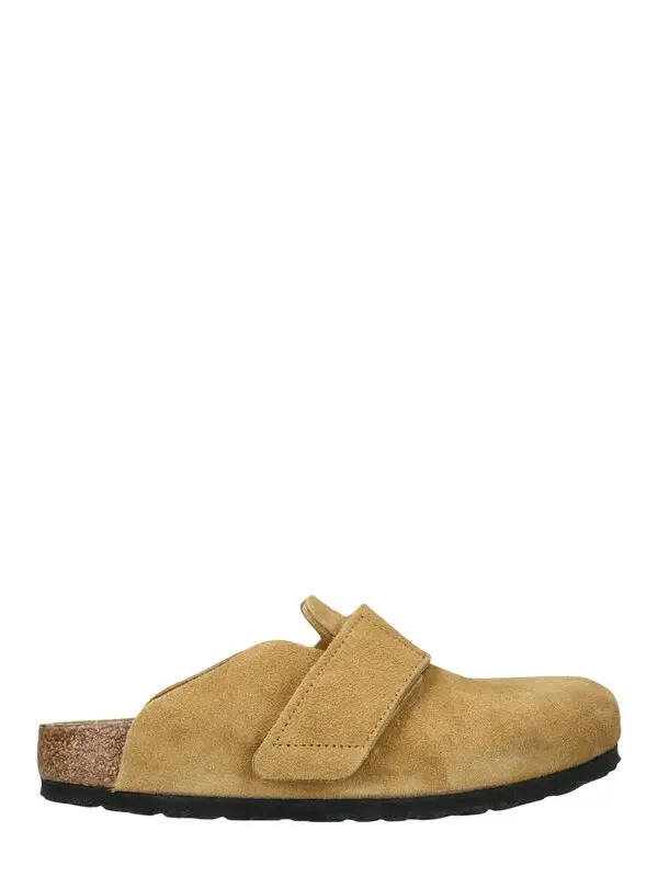 BIRKENSTOCK Suede Loma Clogs - Beige