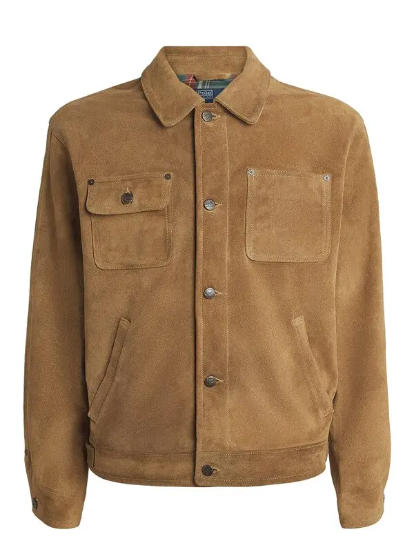 Polo Ralph Lauren Suede Field Jacket - Beige