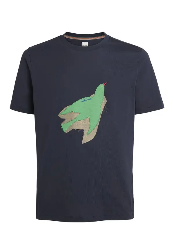 Paul Smith Cotton Bird T-shirt - Navy