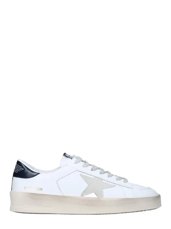 GOLDEN GOOSE Leather Stardan Sneakers - White