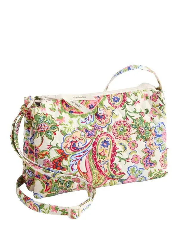 VERA BRADLEY Foxbury Crossbody Bag In Vibrant Paisley - White