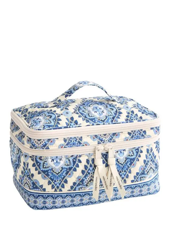 VERA BRADLEY Brush Up Cosmetic Case - Blue
