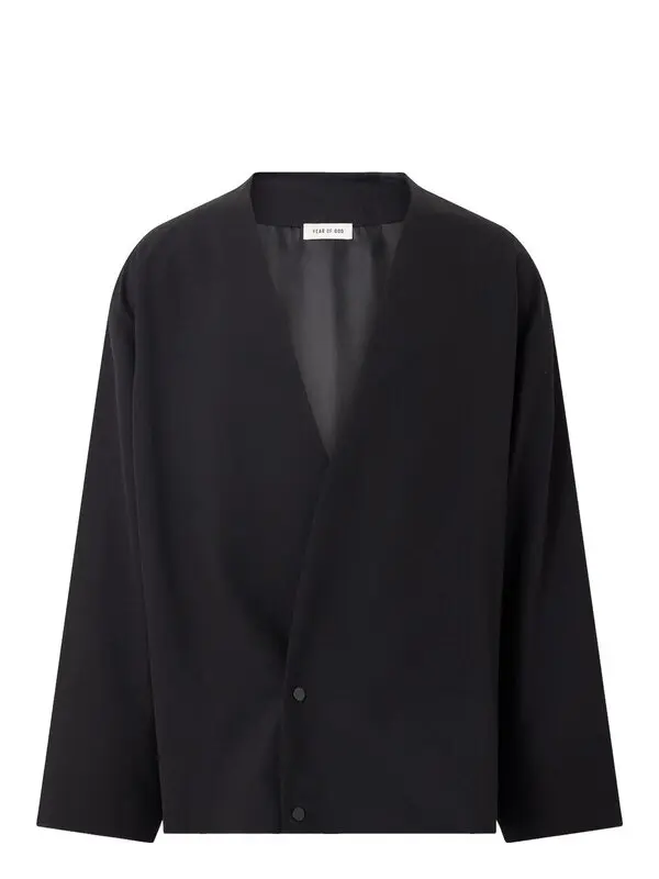 Fear Of God Double-breasted Wool Blazer - Black