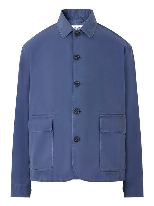 VALSTAR Cotton-canvas Field Jacket - Blue