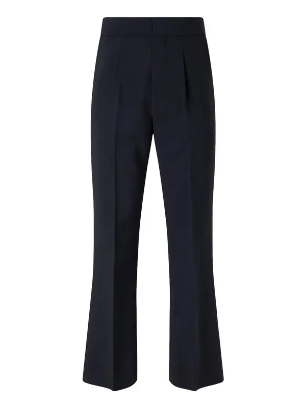 Fear Of God Flared Pleated Wool-blend Trousers - Black