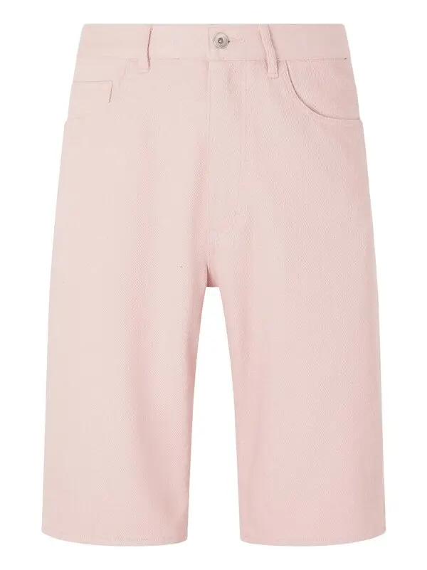 Auralee Wide-leg Silk Shorts - Pink