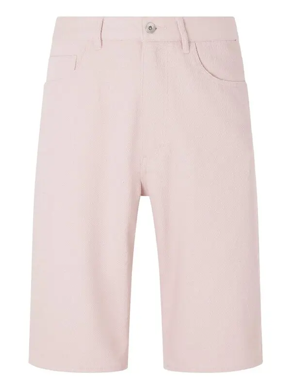 Auralee Wide-leg Silk Shorts - Pink