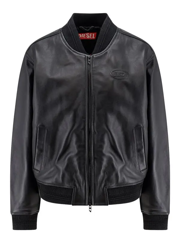 DIESEL® Ilyan Leather Jacket - Black