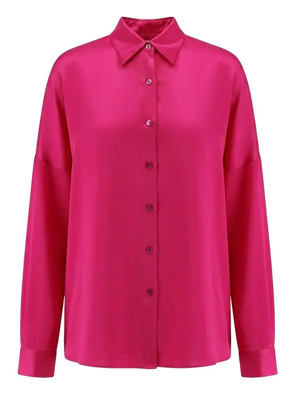 Dries Van Noten Casia Silk Shirt - Pink