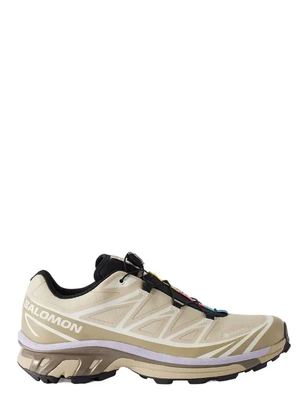 SALOMON Xt-6 Gore-tex Tpu-trimmed Mesh Sneakers - Cream
